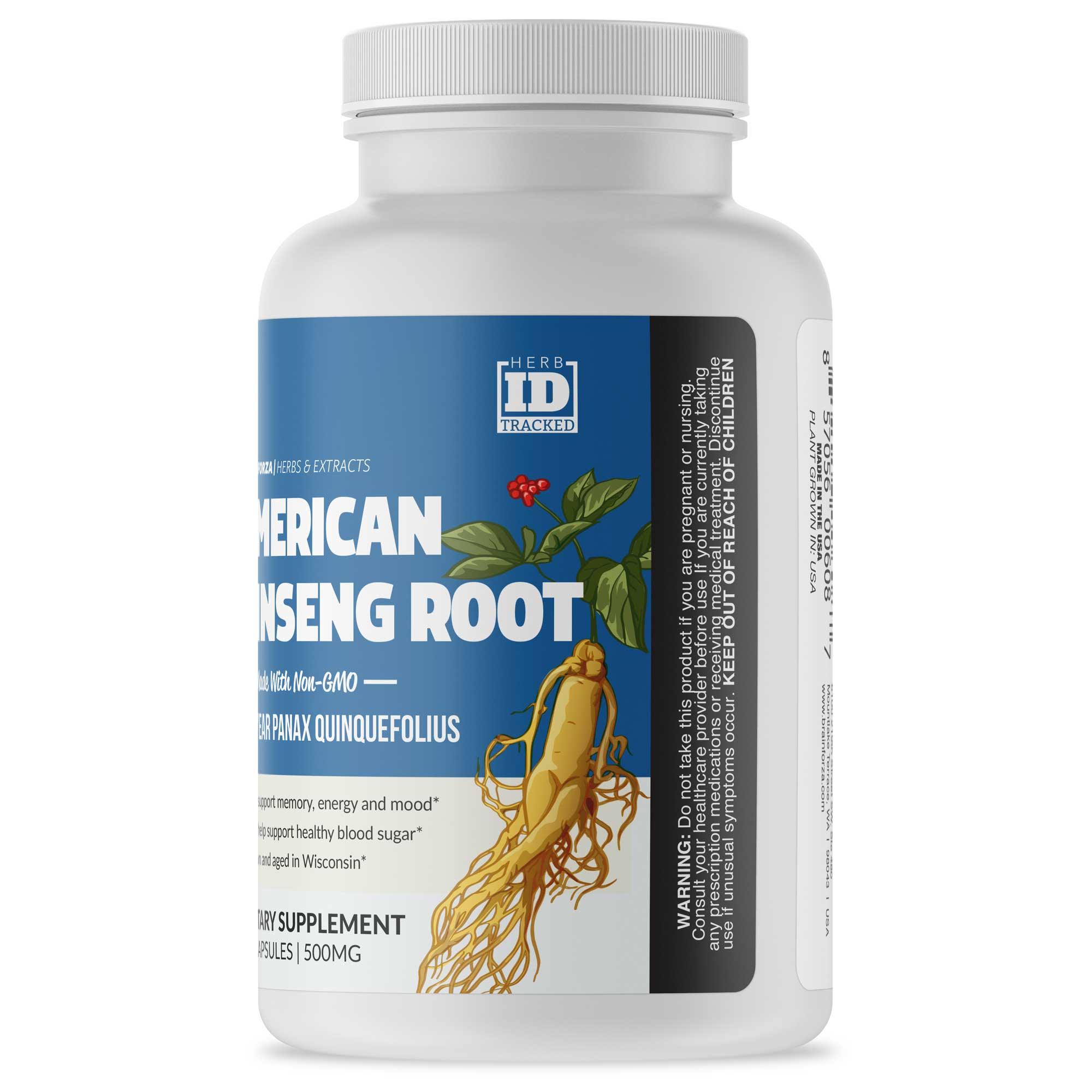 Wisconsin American Ginseng Root, 90 Capsules – Brain Forza®